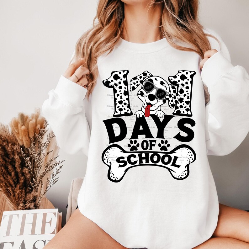 101 Days of School Dalmatian Png, 101 Days of School Png, I Survived ...