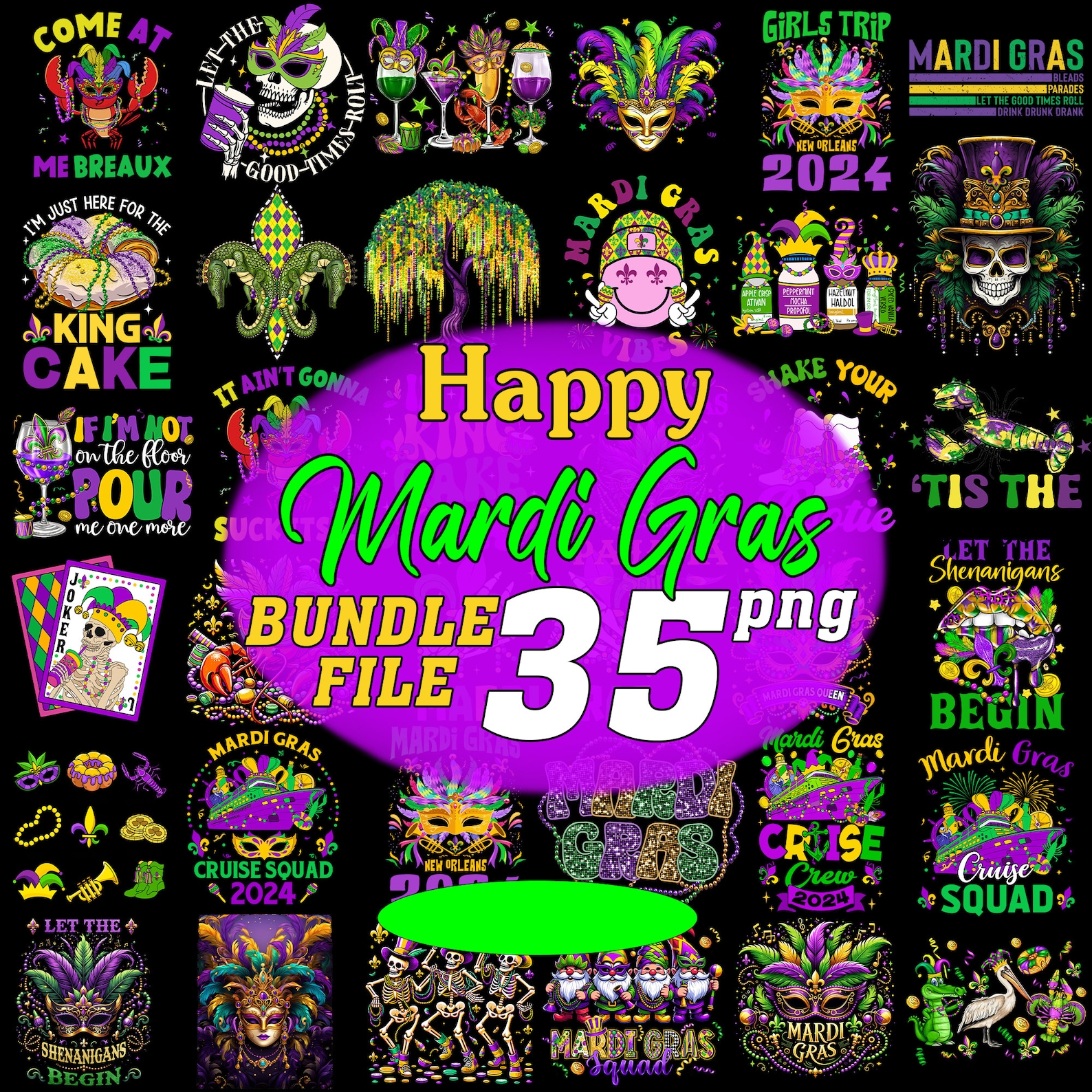 Mardi Gras Bundle Png, New Orleans Tee Funny Crawfish Png, Mardi Gras ...