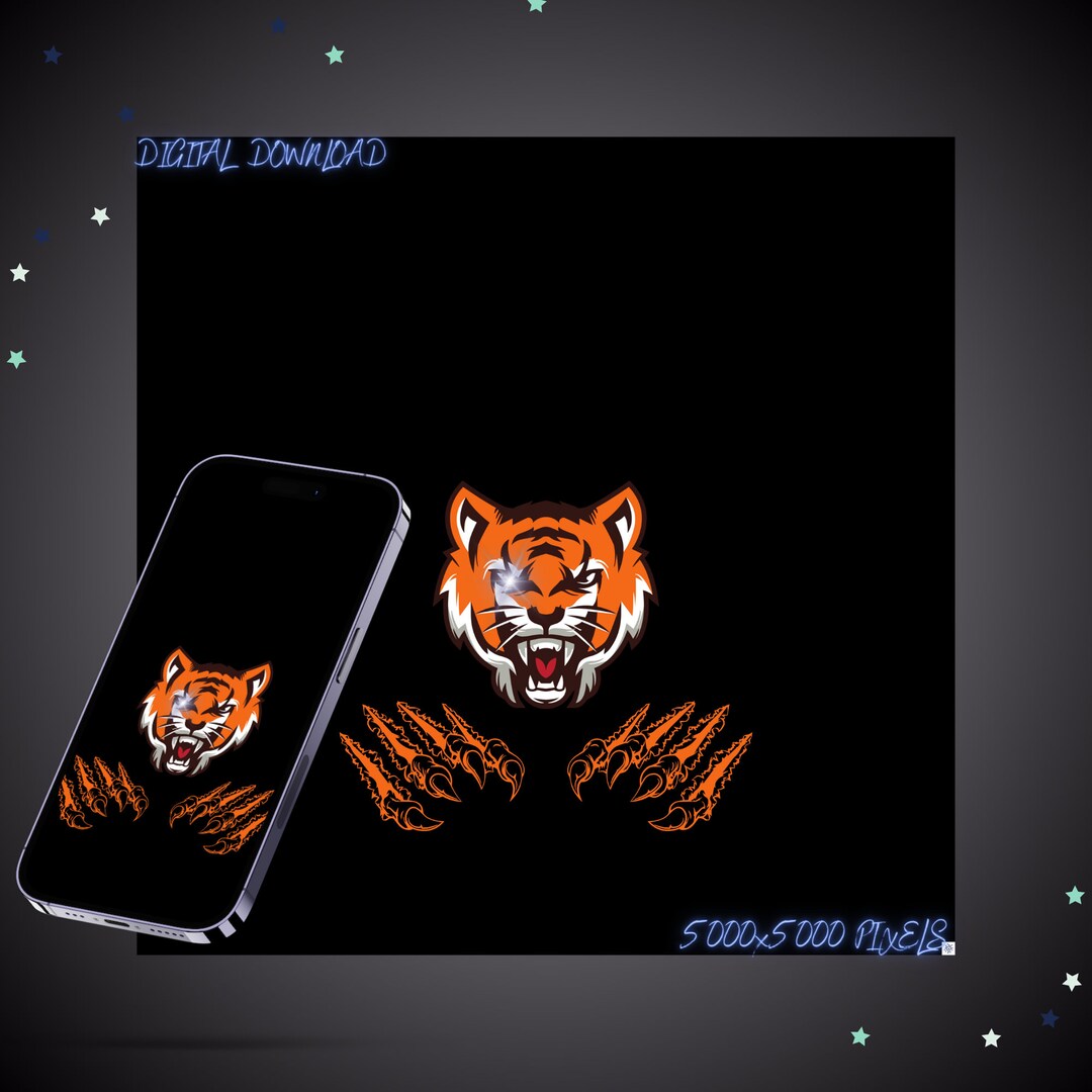 Tiger Claw Wallpaper 4K Gamer Wallpaper 4K Black Wallpaper 4K - Etsy ...