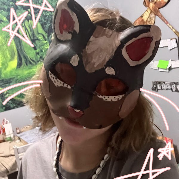 Waterproof Furry Mask - Etsy