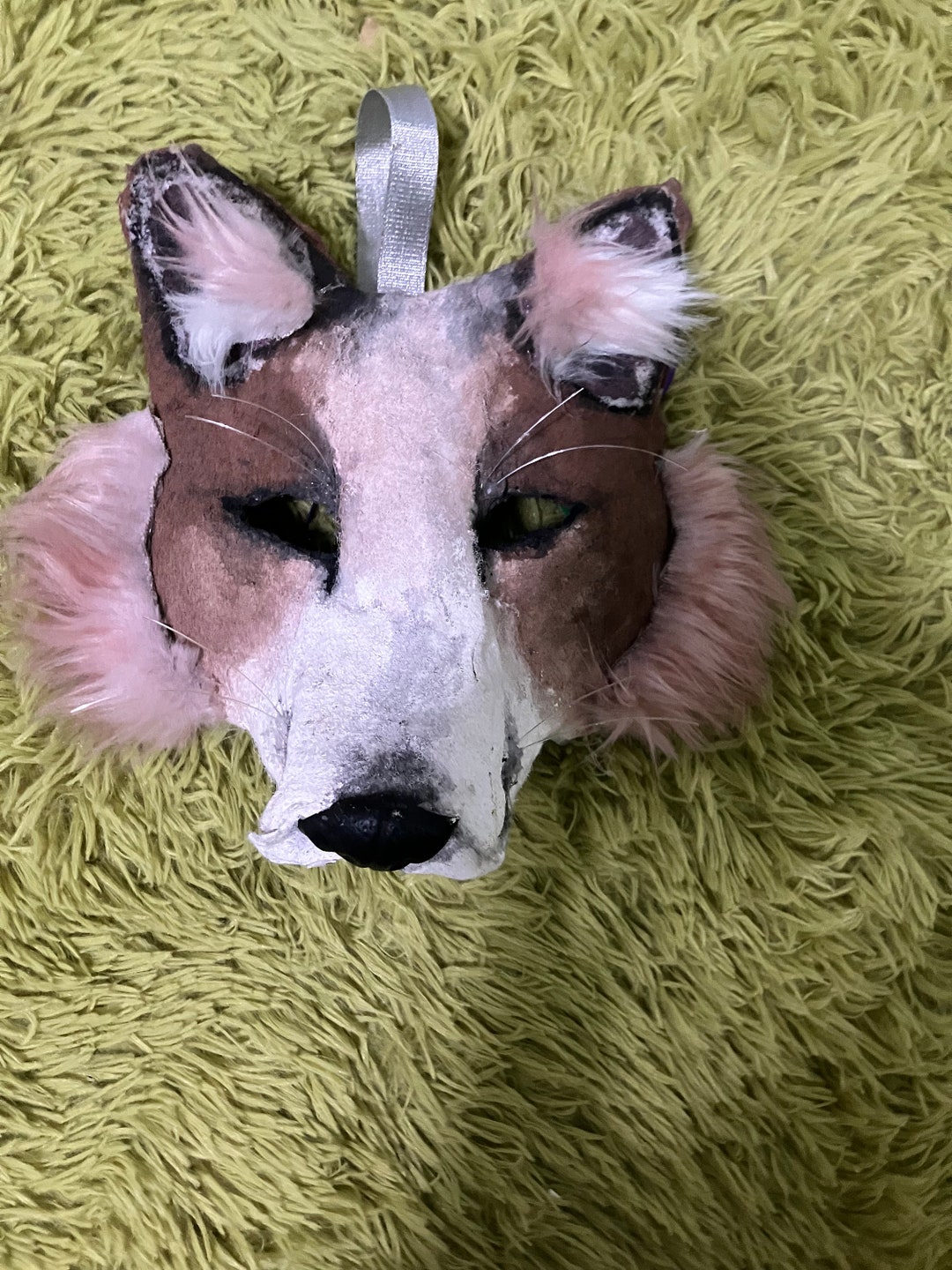 Brown Marble Fox Mask Therian Gear, Costume, Masquerade, Furry - Etsy