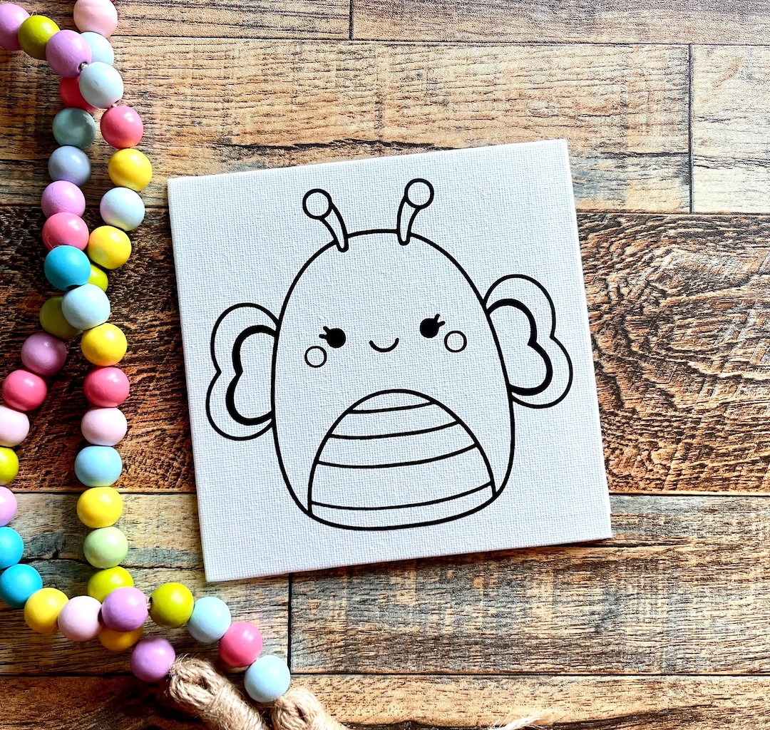 Squishmallows Painting Canvas Kit X1 - Kids Party Art Activity Birthday ...