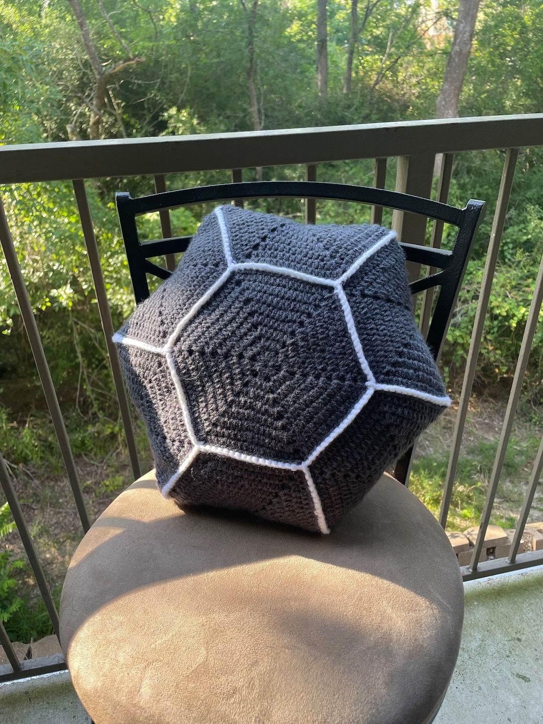 Geometric Hex Pillow (pattern Only) - Etsy