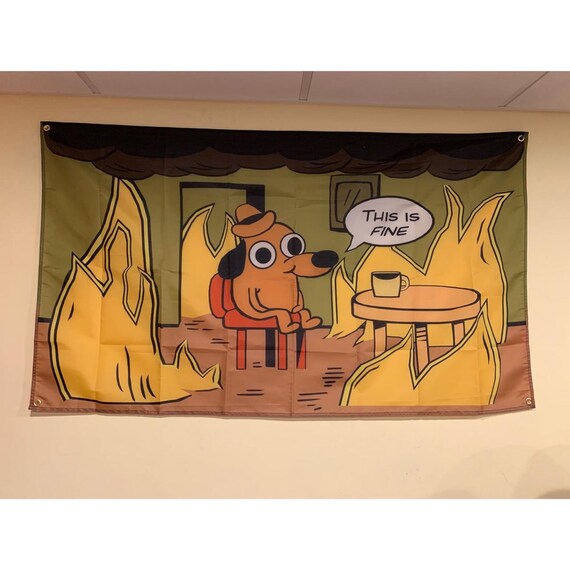 Funny Cartoon Burning Building