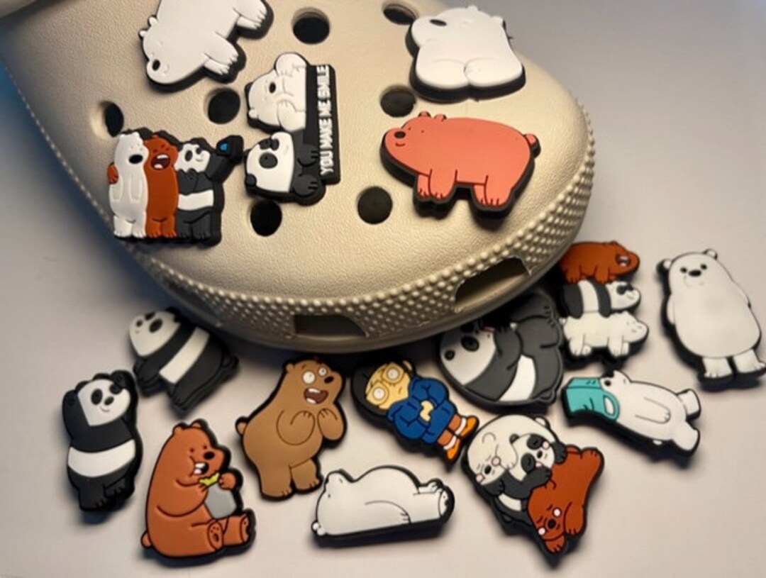 Bare Bears Cute Bears Croc Charms - Etsy