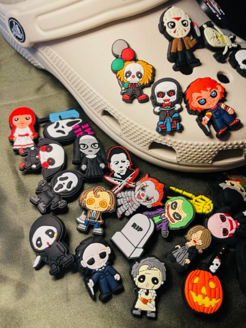 Horror Icons Halloween Croc Charms Horror Movie Croc Charms - Etsy