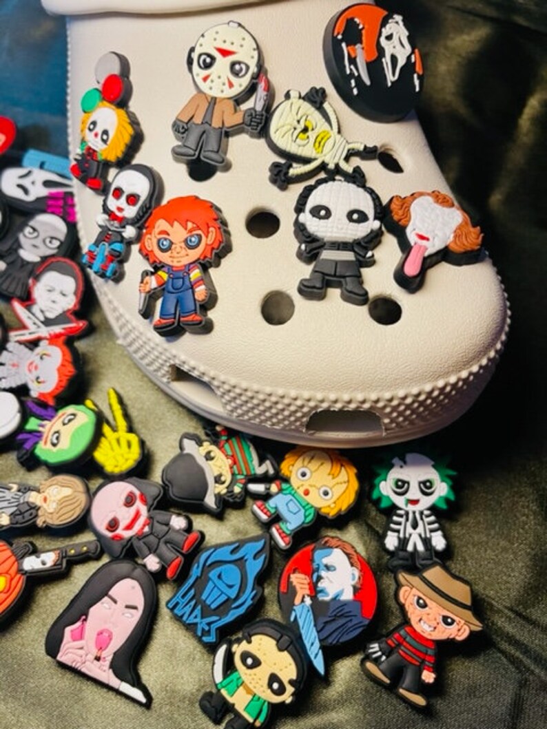 Horror Icons Halloween Croc Charms Horror Movie Croc Charms - Etsy