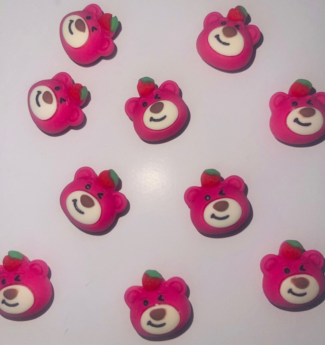 Lotso Bear Croc Charms Cute Strawberry Bear - Etsy