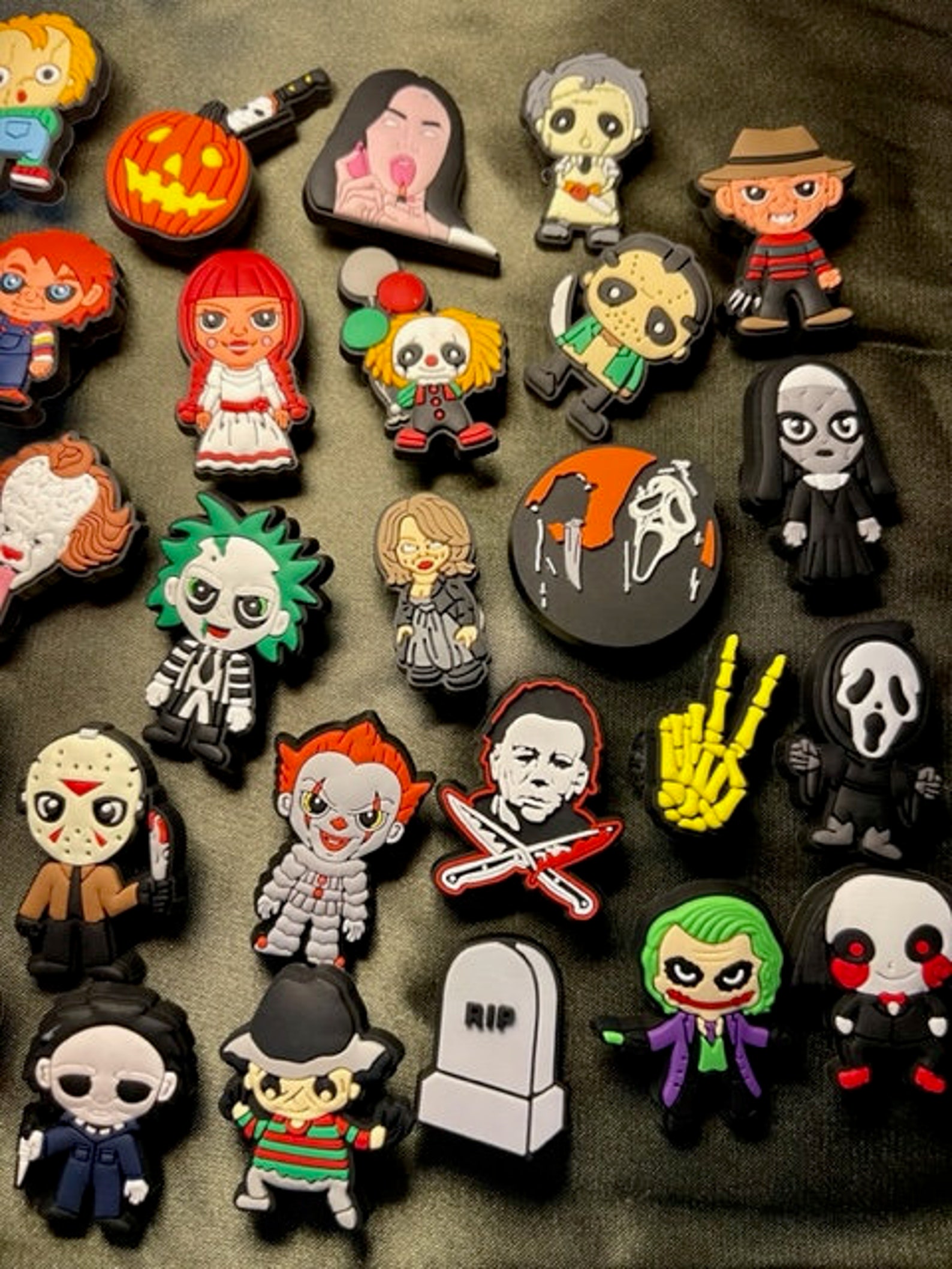Horror Icons Halloween Croc Charms Horror Movie Croc Charms - Etsy