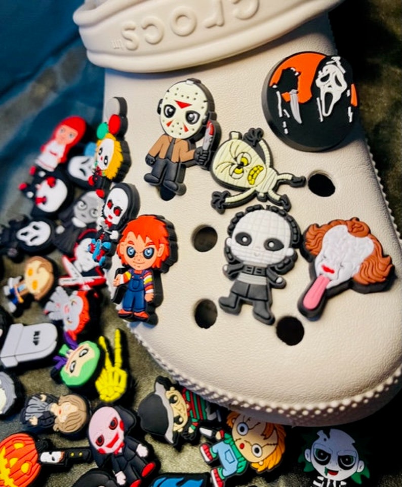 Horror Icons Halloween Croc Charms Horror Movie Croc Charms - Etsy