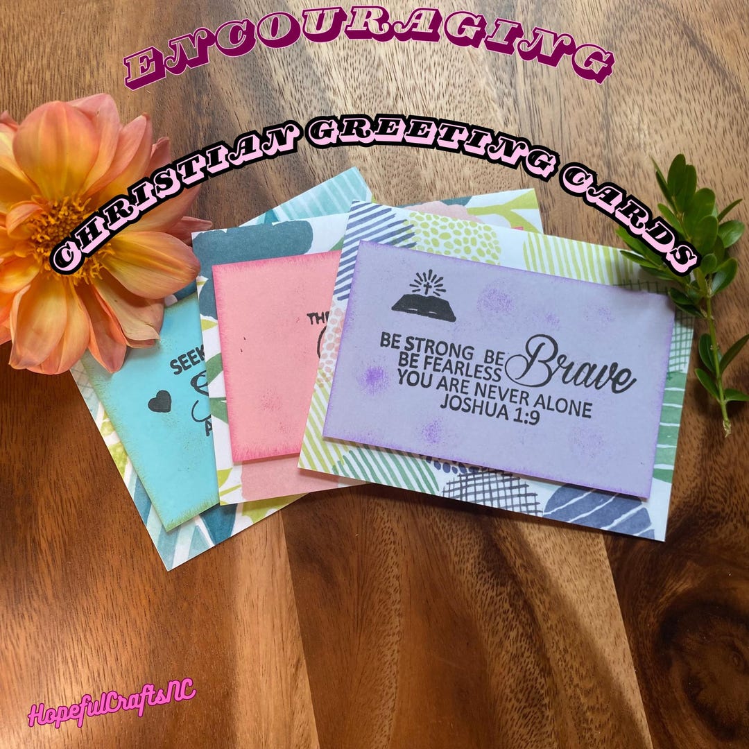 Encouraging Christian Greeting Card | Handmade Faith Card ...