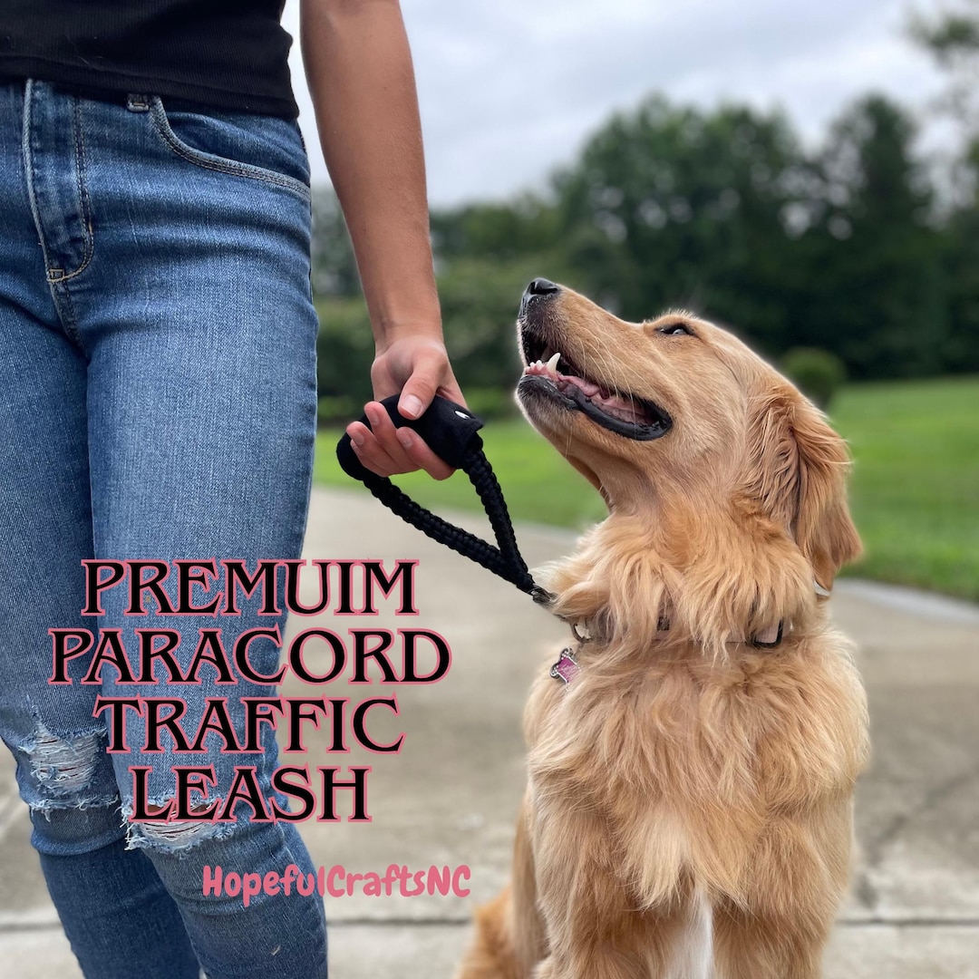 Premium Paracord Dog Traffic Leash {READY TO SHIP} 550 Paracord Short ...