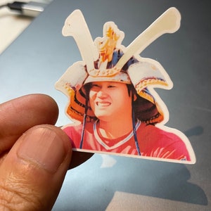 Sticker - Shohei Ohtani Samurai Helmet - Angels (waterproof) - Etsy