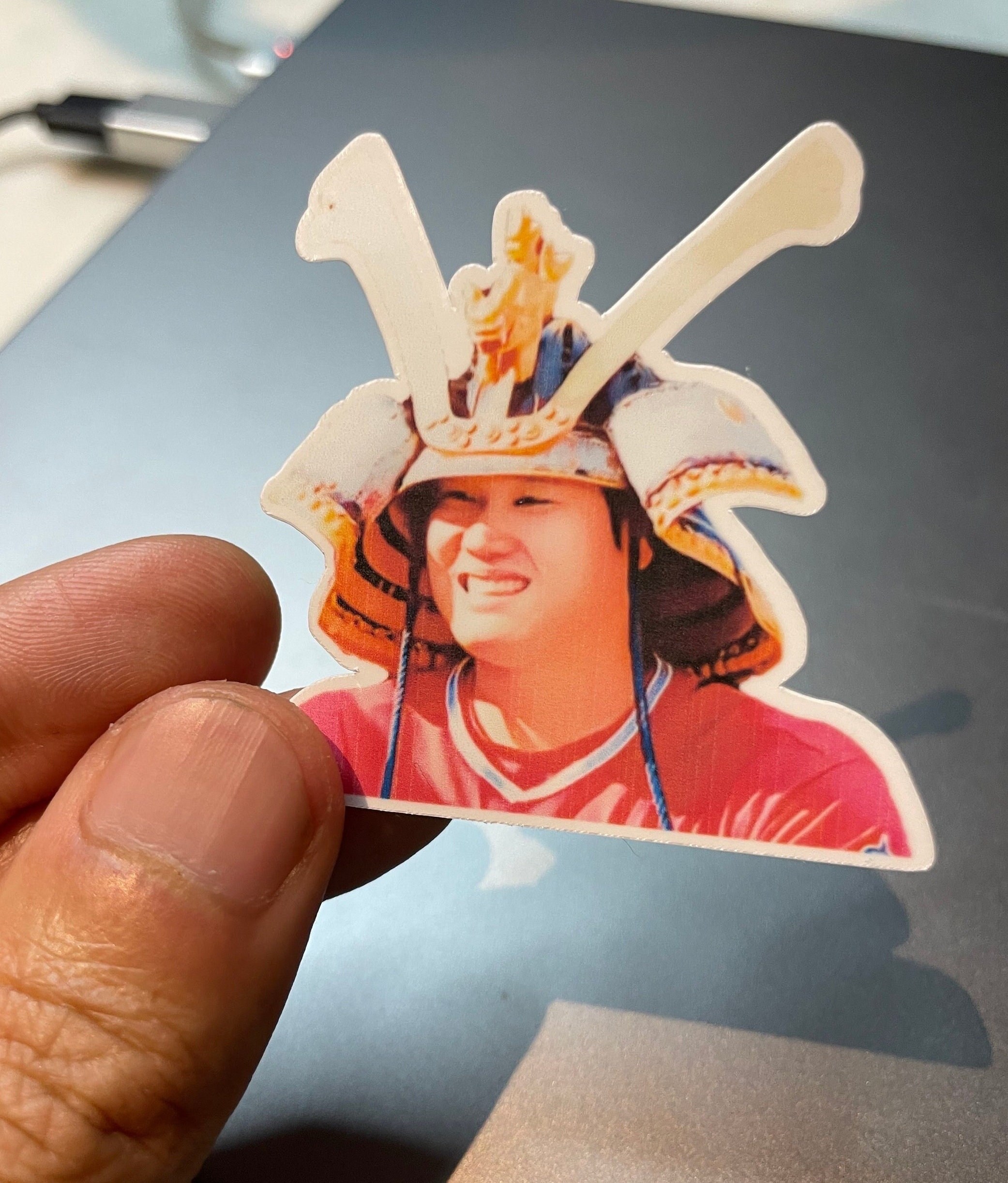 Sticker - Shohei Ohtani Samurai Helmet - Angels (waterproof) - Etsy