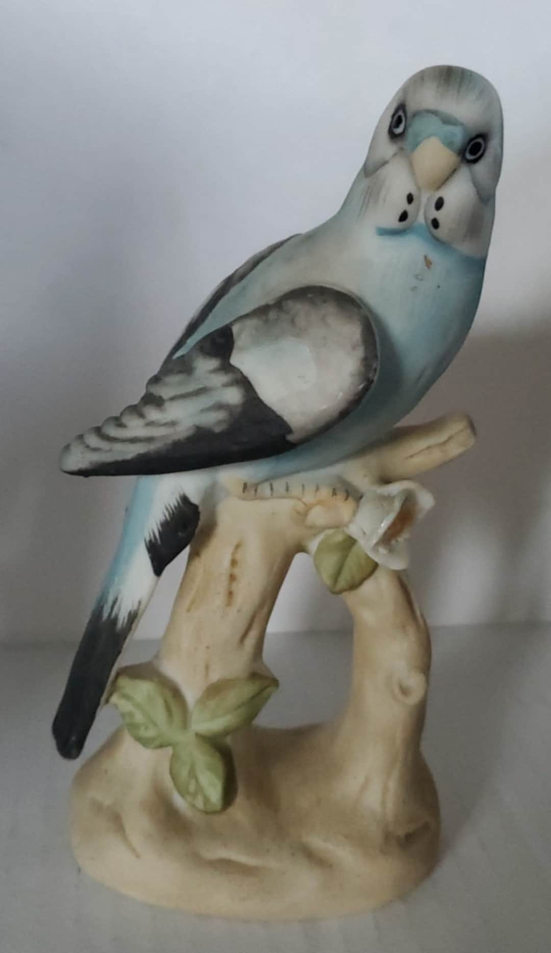 Beautifully Detailed Parakeet Budgie Figurine Made in Japan Bisque ...