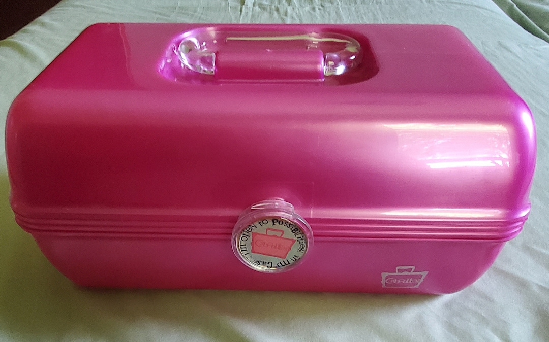 Vintage 90s Caboodles 2622 Hot Pink Makeup Case Box Mirrored Tiered Retro Y2K - Etsy