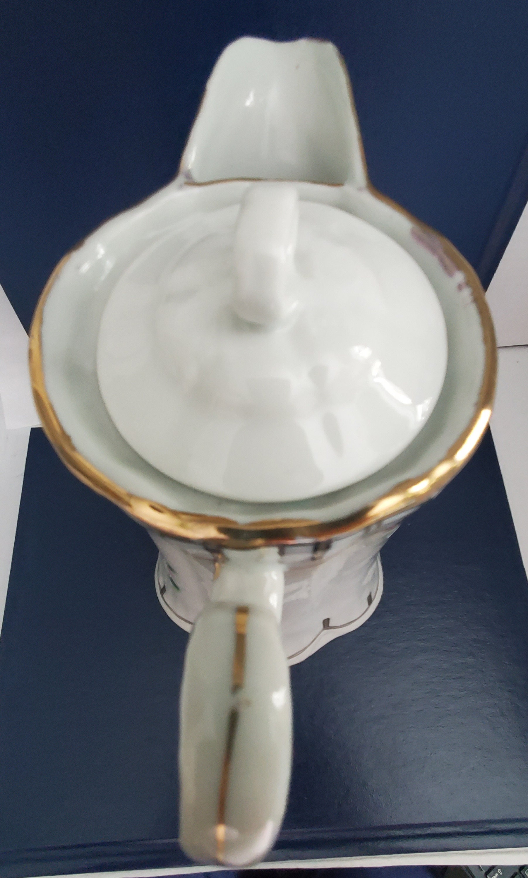 Antique Chocolate Tea Set Hand Painted in Japan Floral W/ 4 Cups ...