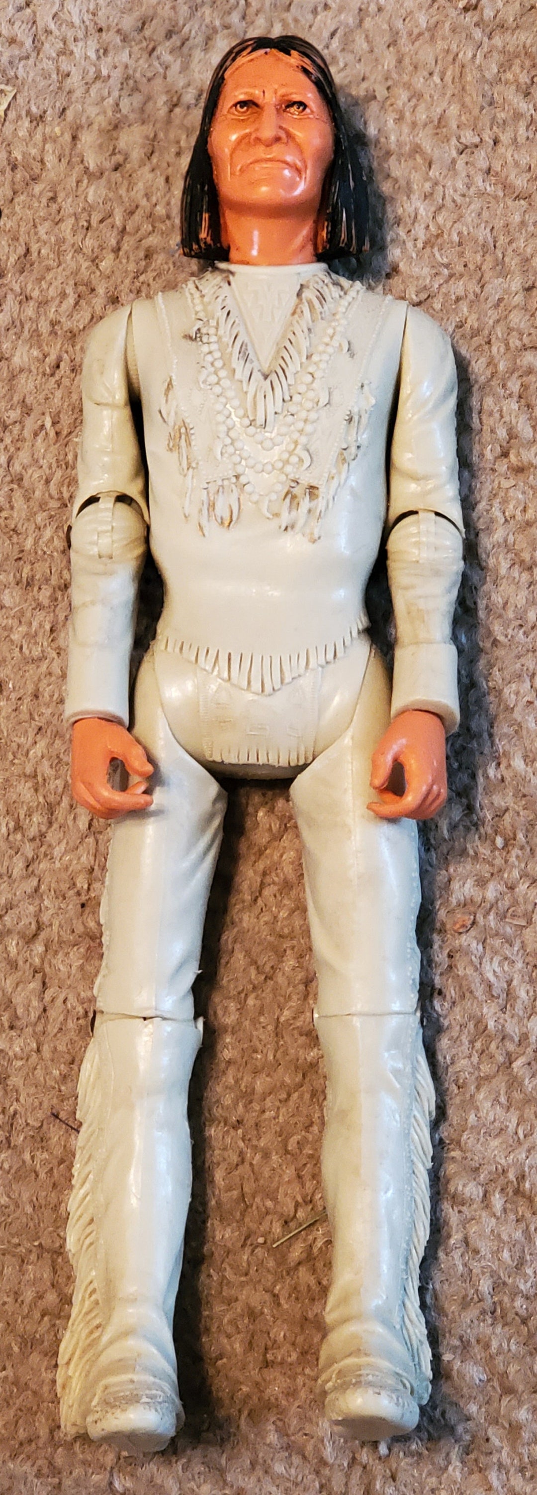 Vtg 1967 GERONIMO 12" Posable Action Figure by Louis Marx Used ...