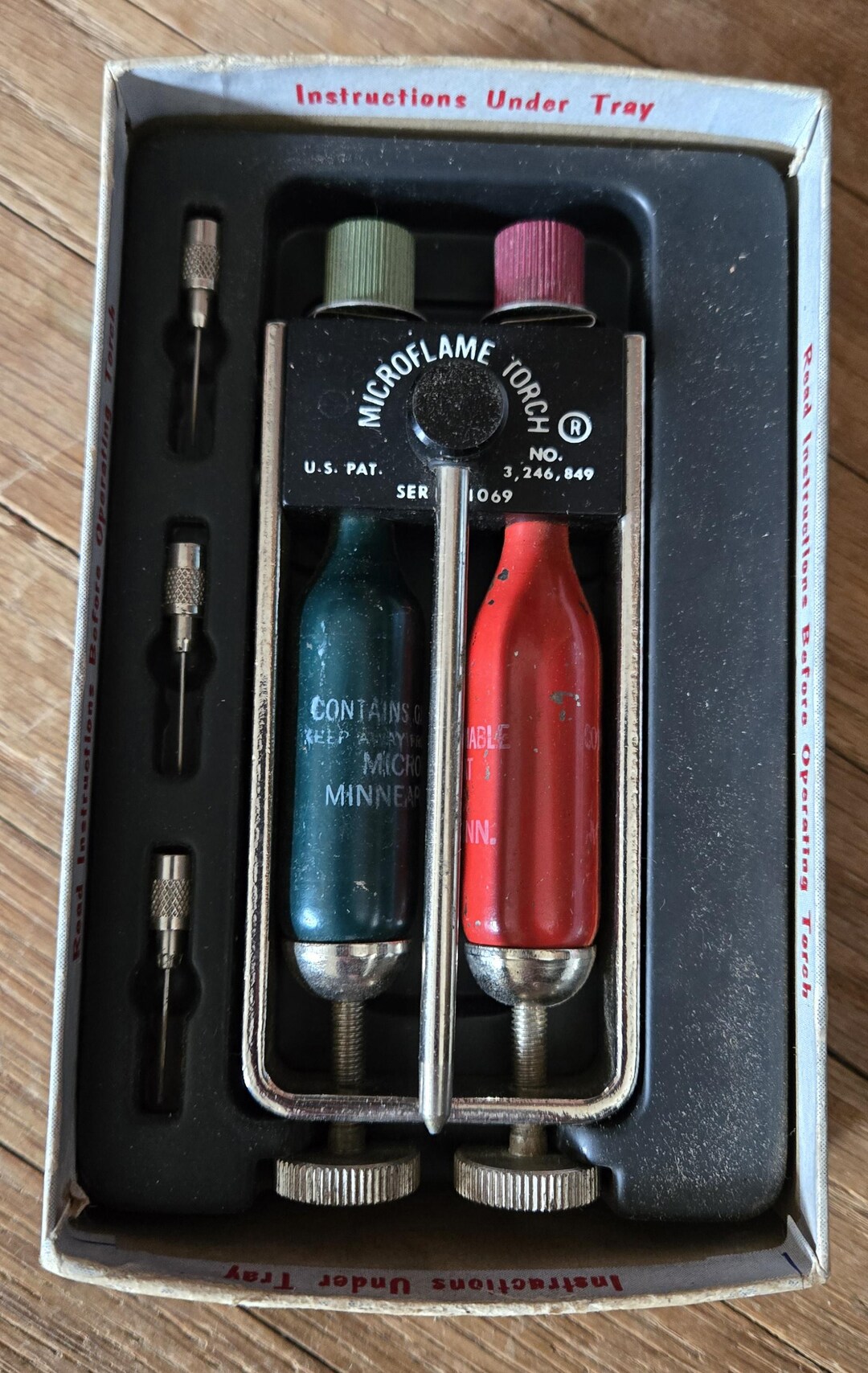 Vtg Microflame Mini Gas Welding Torch Untested Oxygen Butane 5000 F ...