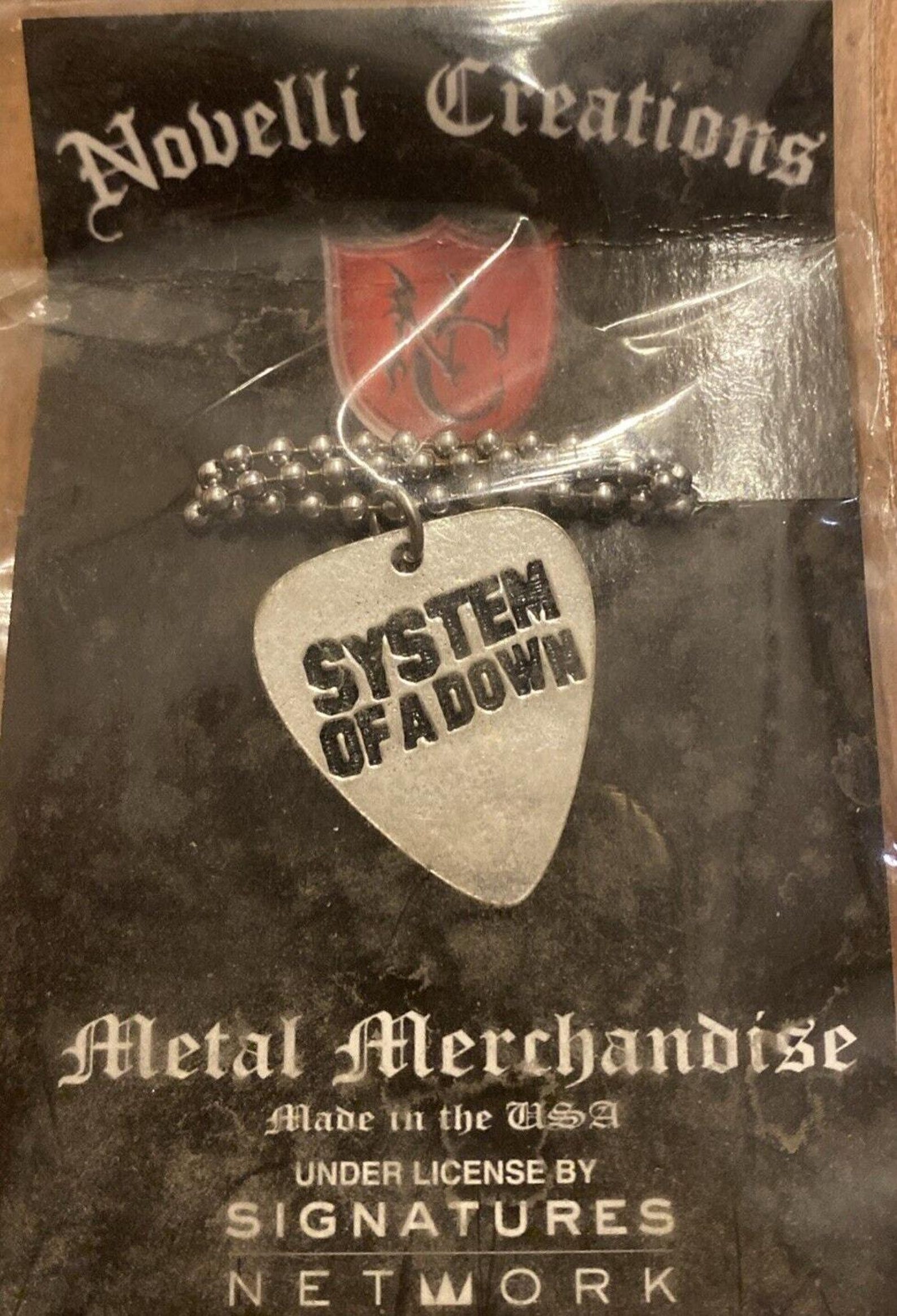 System of A Down Pendant Stainless Chain New/old GUITAR PICK Necklace ...