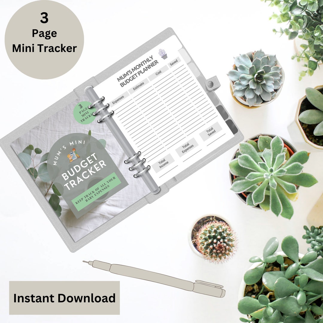 Monthly Budget Tracker for Mums, Budget Planner Printable, Savings ...