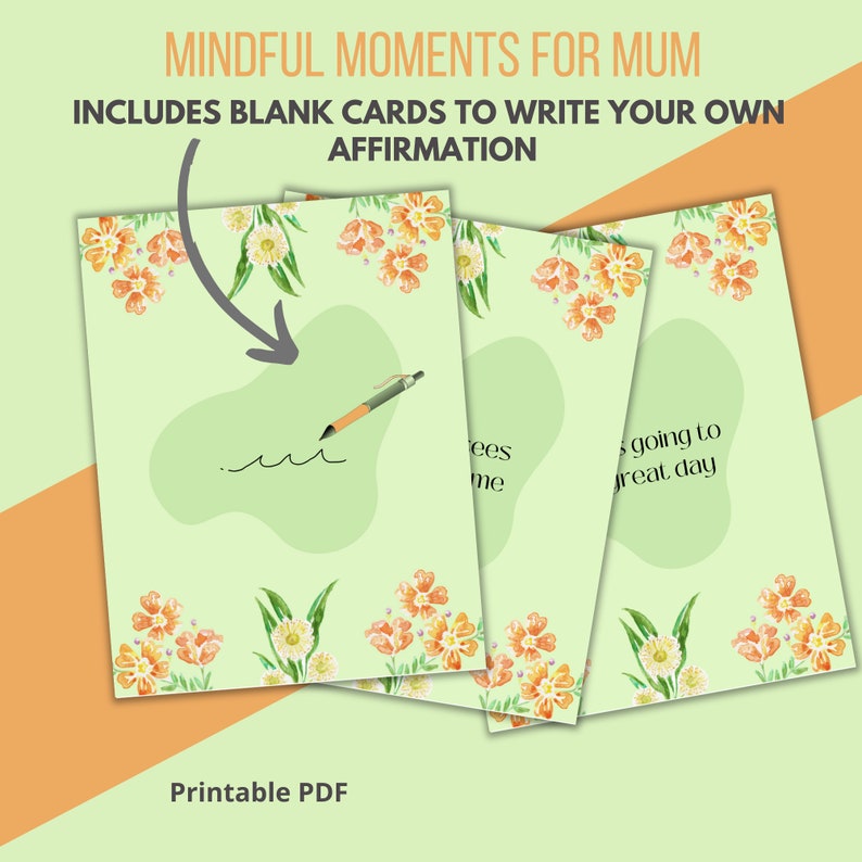 Mum Affirmation Cards New Mum Affirmation Cards Postpartum Affirmation ...