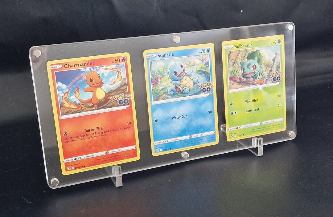 Triple Card Display (ideal Way of Displaying Your Trading Cards!) - Etsy