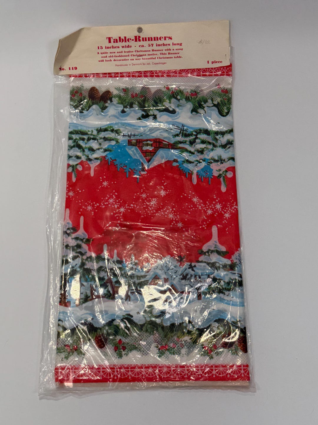 Vintage Danish Christmas Table Runner – Copenhagen, New Old Stock - Etsy
