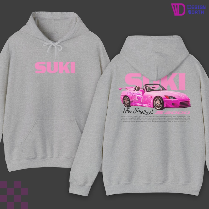 Suki S2000 Hoodie: Fast and Furious Car Girl Sweatshirt - Etsy