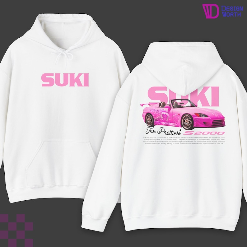 Suki S2000 Hoodie: Fast and Furious Car Girl Sweatshirt - Etsy
