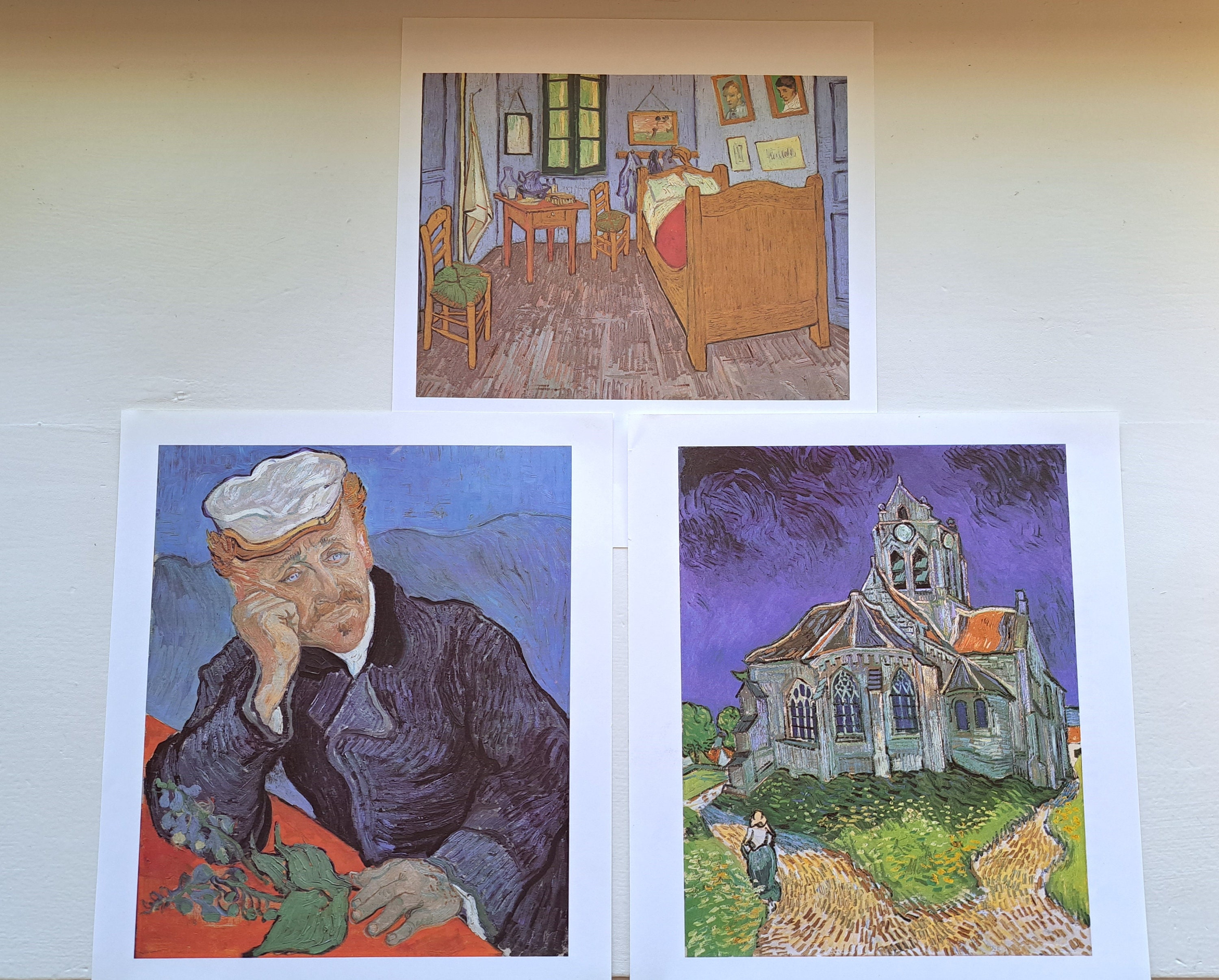 Vintage Eccentric Art Mixed Prints Impressionistic Monet Van Gogh ...