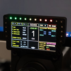 Sim Racing Dashboard Touchscreen Vocore 5 Inches DDU, Carbon Plate ...