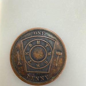 Vintage Estate Mason Masonic One Penny Token – Freemason Coin - Etsy