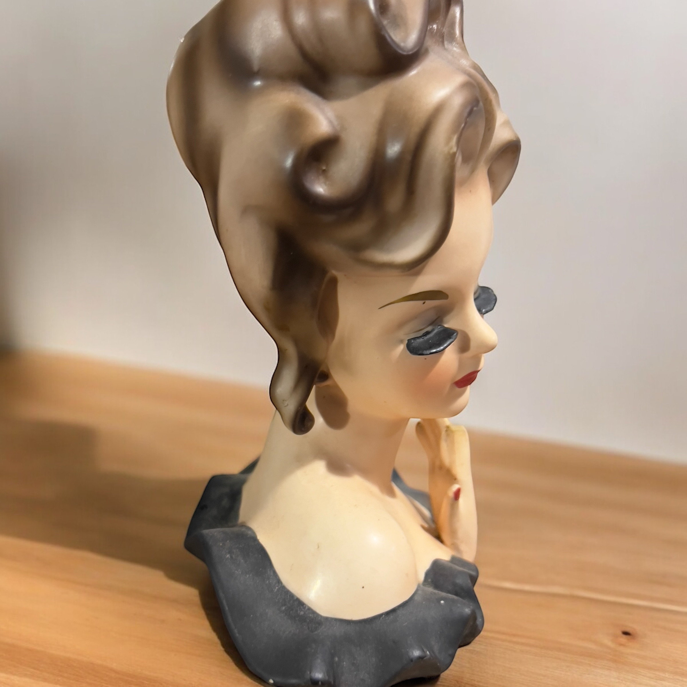 Vintage Retro 7 Inch INARCO E-1753 Collectible Blonde Lady Head Vase ...