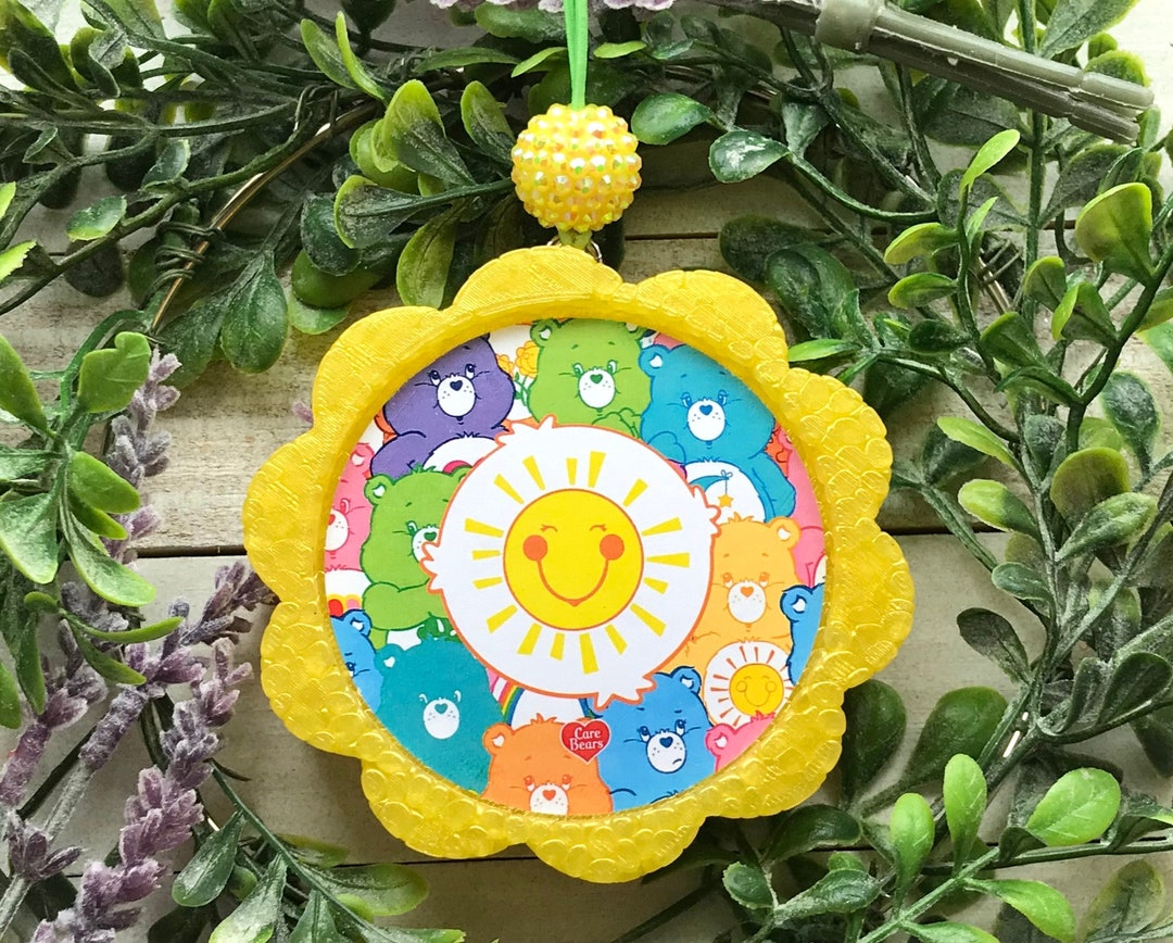 Care Bear Flower Round Car Air Freshie Freshener Aromie - Etsy