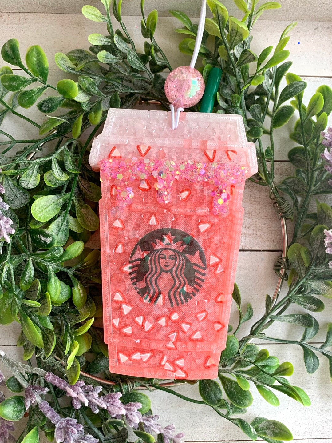 Pink Drinks Starbucks Coffee Cup Aroma Car Air Freshie Freshener Aromie ...