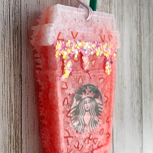 Pink Drinks Starbucks Coffee Cup Aroma Car Air Freshie Freshener Aromie ...