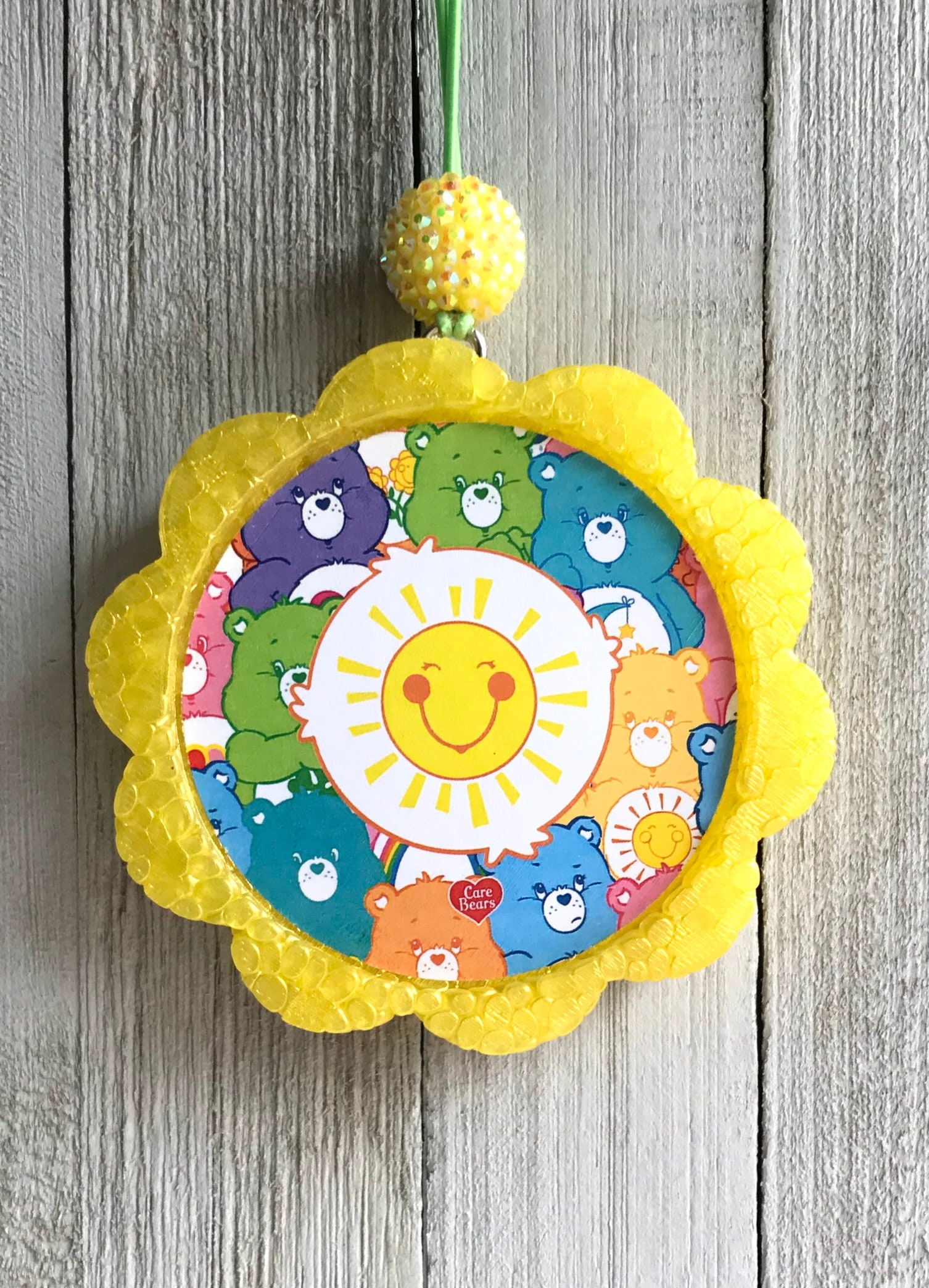 Care Bear Flower Round Car Air Freshie Freshener Aromie - Etsy