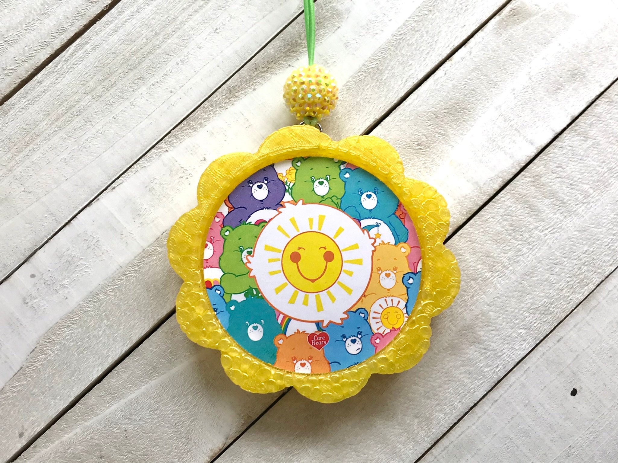 Care Bear Flower Round Car Air Freshie Freshener Aromie - Etsy