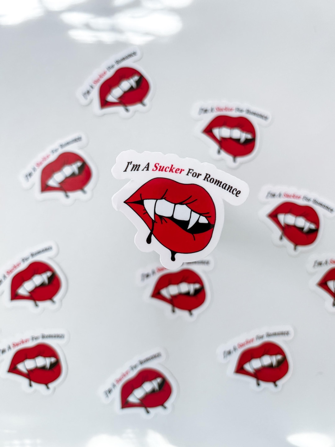 I'm a Sucker for Romance Cute Bookish Sticker, Vampire Sticker, Fall ...