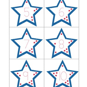 Patriotic Alphabet and Number Garland, 4th of July, Traceable ...