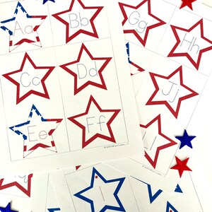 Patriotic Alphabet and Number Garland, 4th of July, Traceable ...