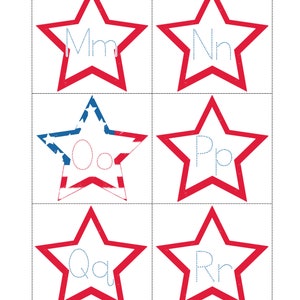 Patriotic Alphabet and Number Garland, 4th of July, Traceable ...