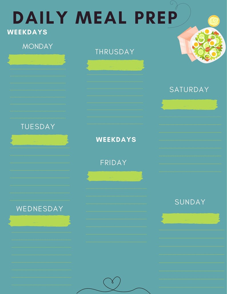 Daily Meal Prep - Etsy