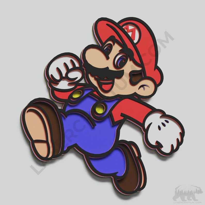 Mario Bros Multilayers - Etsy