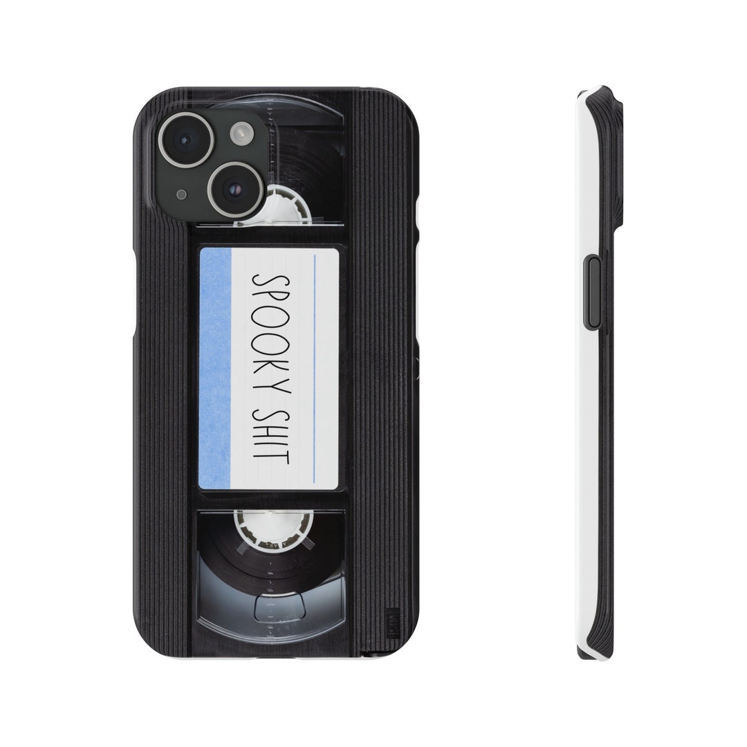 VHS Spooky Halloween Phone Case, VHS Tape Halloween Cellphone Case ...