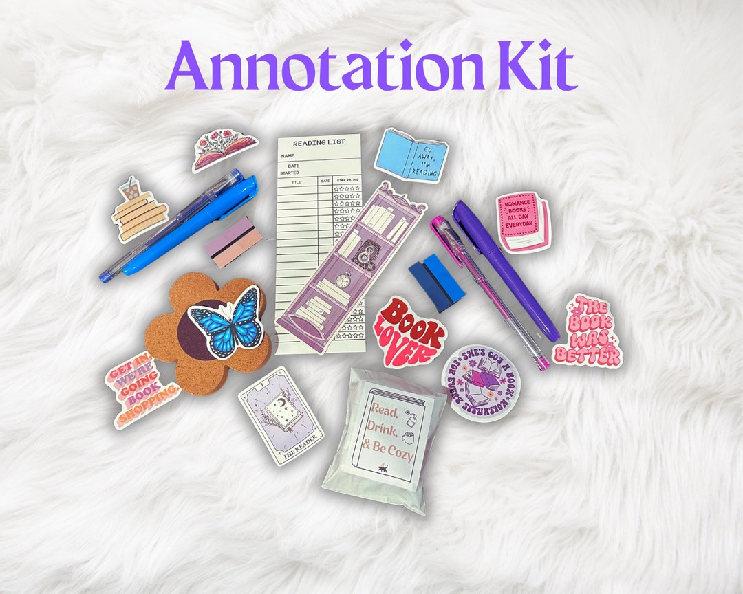 Annotation Kit for Book Lover Book Annotation Kit Annotator Kit ...