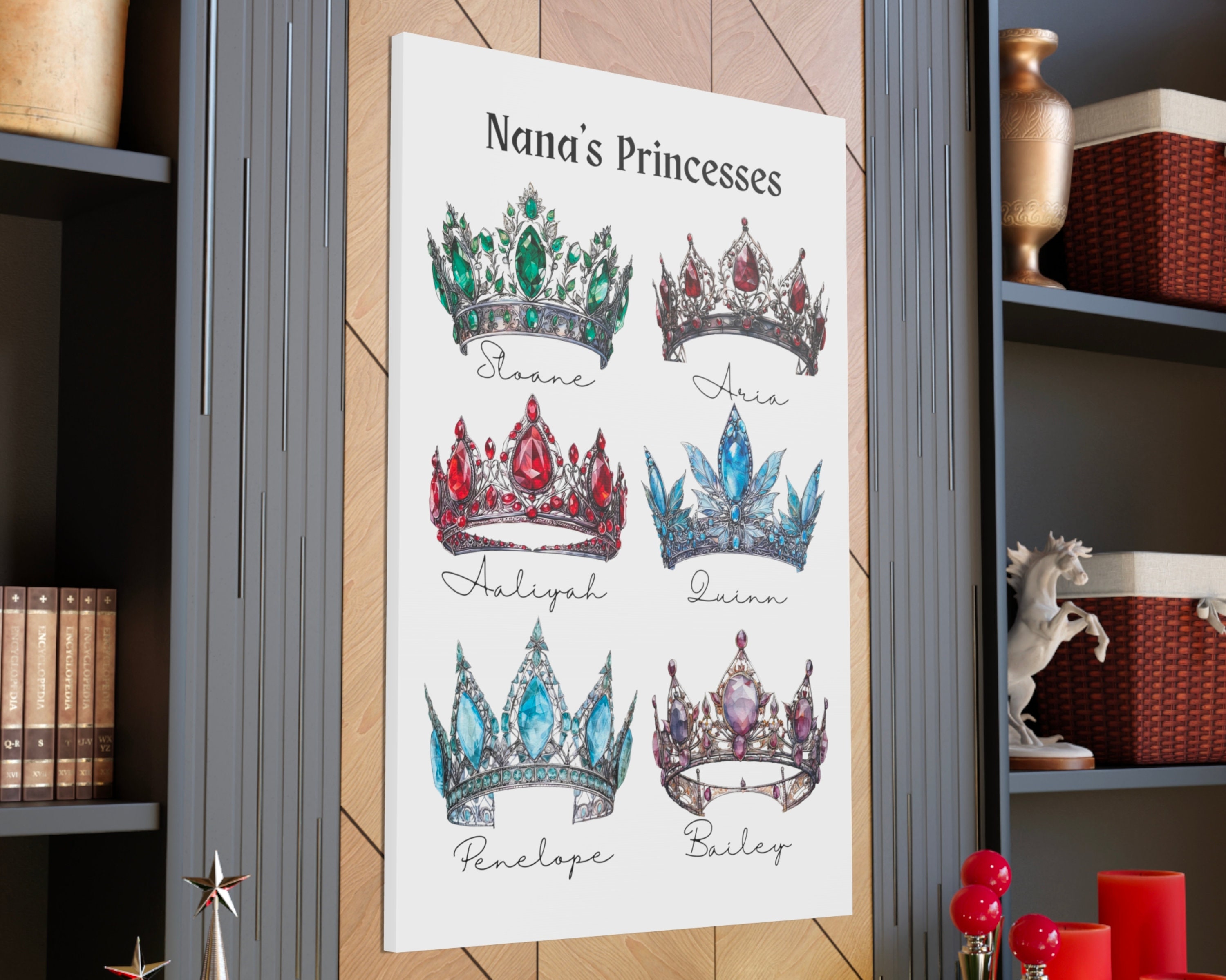 Birth Stone Tiara Digital Download, Birth Month Custom Gift for Grandma ...