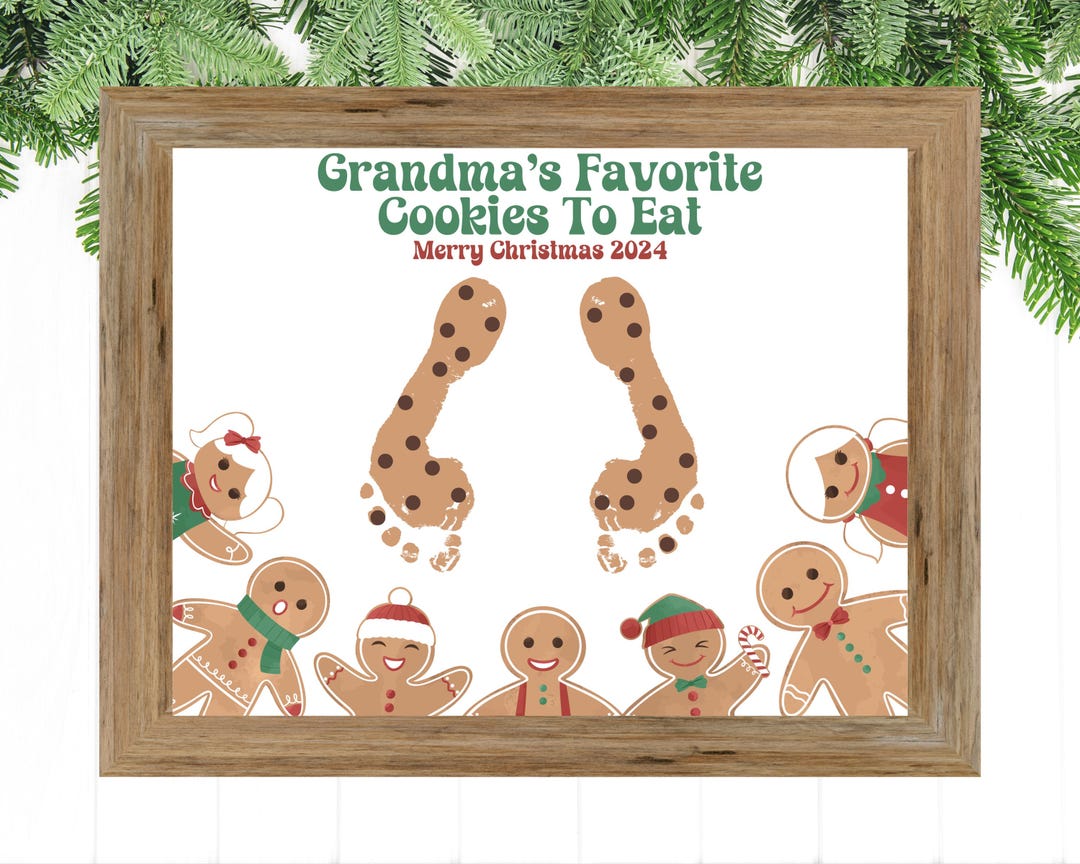 Christmas Handprint Craft Grandma Christmas Handprint Art Craft for ...