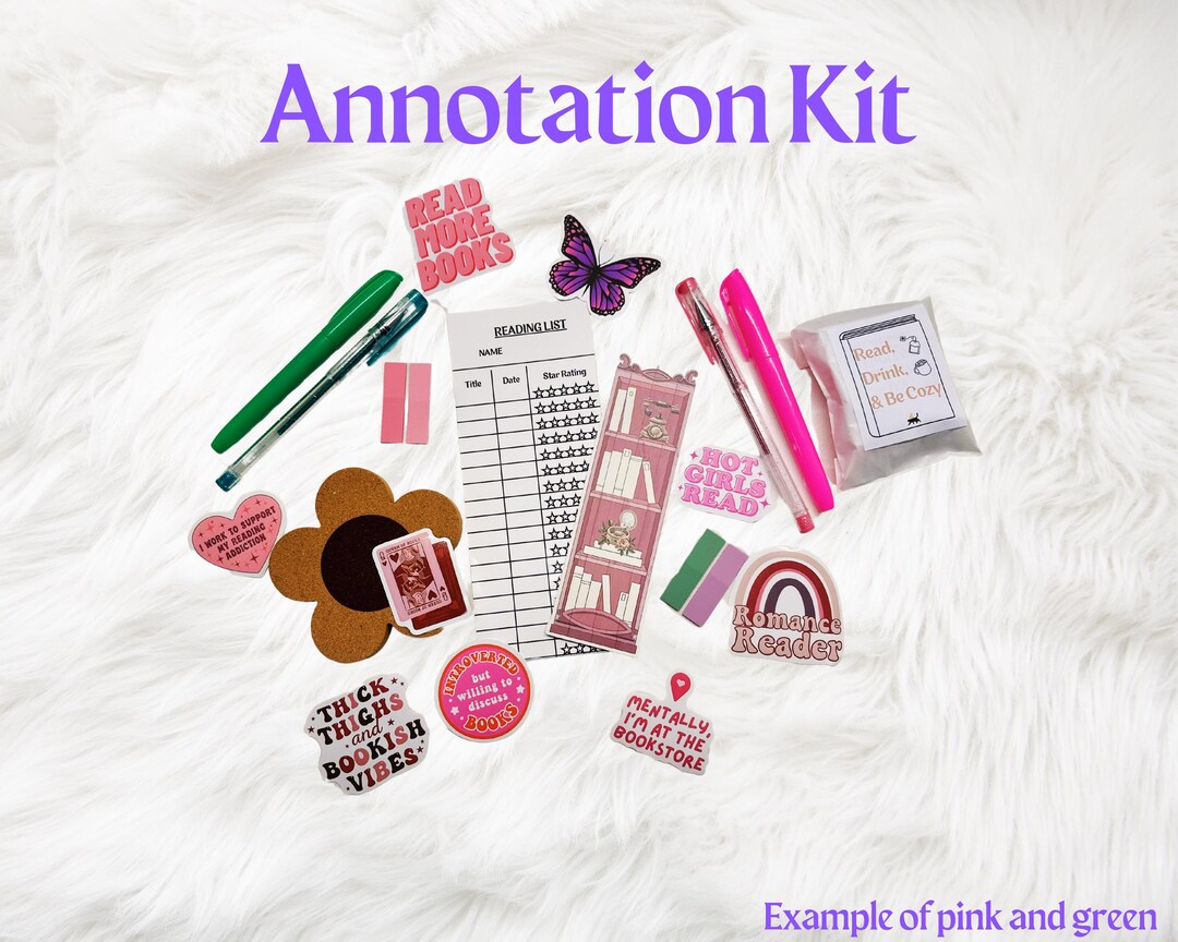 Annotation Kit for Book Lover Book Annotation Kit Annotator Kit ...